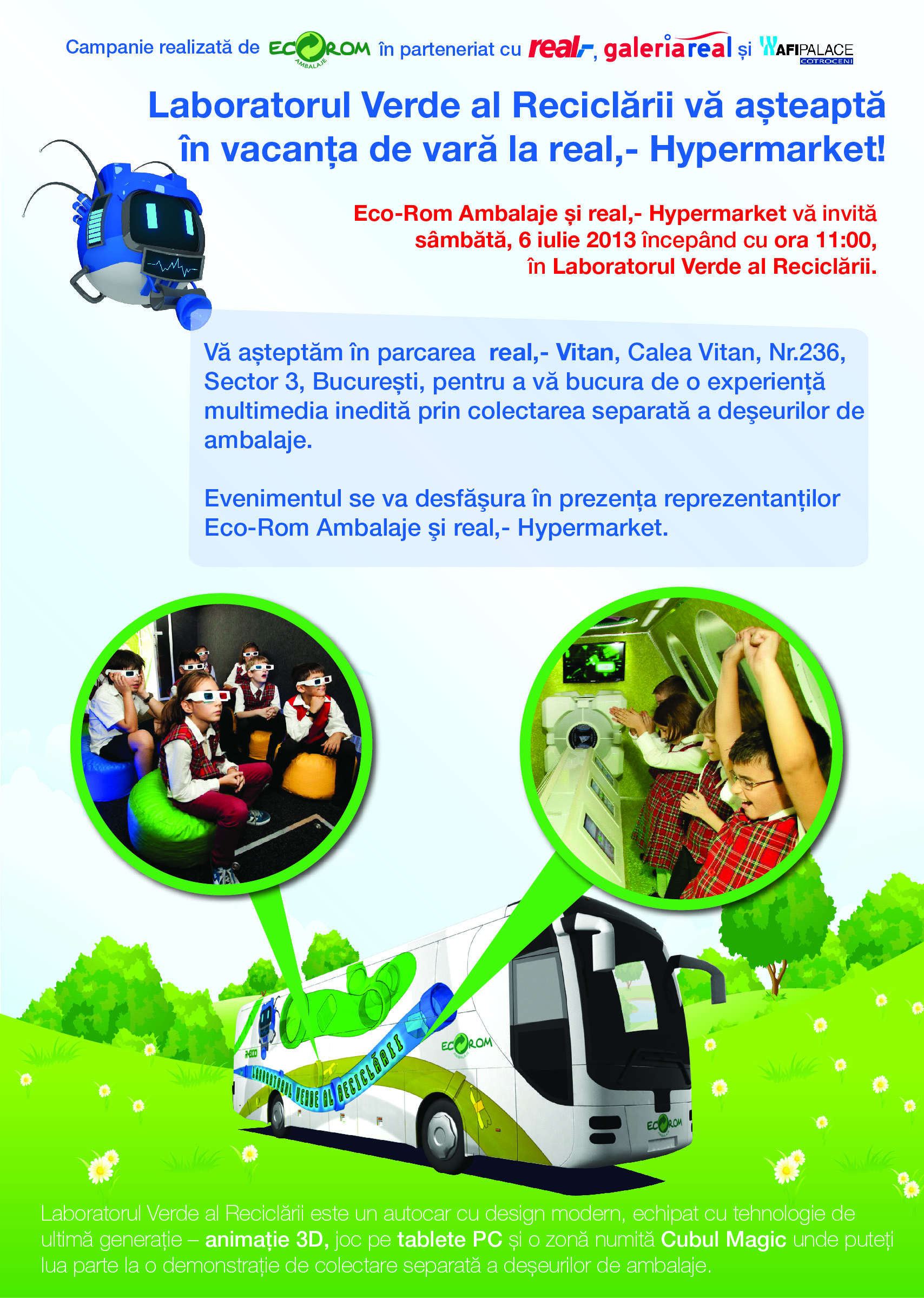 Laboratorul verde al reciclării te așteaptă la ”real” - REVISTA BABY: Pentru părinti și copii